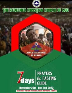 RCCG 7 Days Prayers and Fasting Points 27 November 2022 » FLATIMES