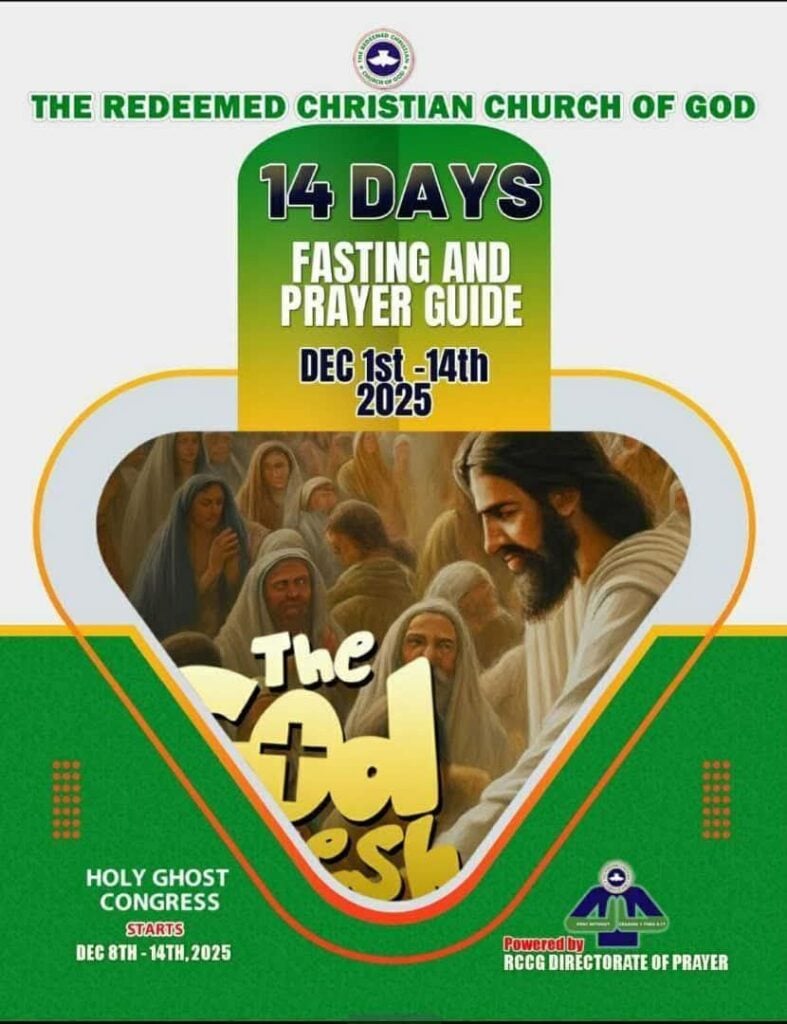 RCCG 14-Days Fasting And Prayer For Holy Ghost Congress – 9 December ...